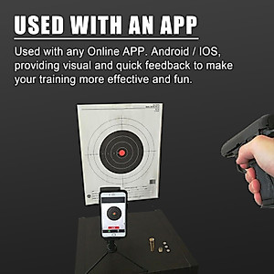 Angeebin Laser Training Cartridge for 45ACP,40S&W,380ACP,9MM Suitable for Dry Fire Training and Boresighting Sight, Red Laser Bullet with Spare Accessories (9mm)