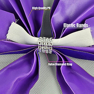 VVW&LIU 10 Pieces Wedding Ceremony Decor Red Blue Already Bow Tie Hotel Banquet Chair Sash Band Conference Event Birthday Party Favor,M,10 pcs