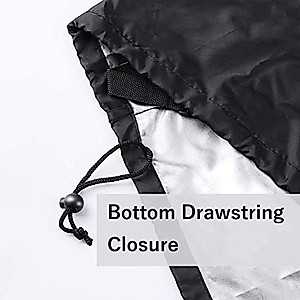 Grill Cover 58 inch, iCOVER Waterproof BBQ Gas Grill Cover, Polyester Easy On/Off, Dustproof Fade Resistant for Weber Char-Broil Nexgrill and More Grills