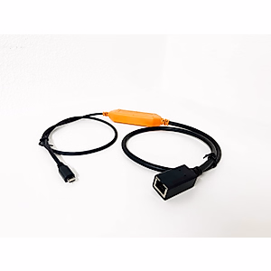 Weather Resistant USB-Micro to Ethernet Adapter, Outdoor Micro USB to Ethernet Adapter: Portsmith PSA1UB1E-E