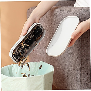 Crumb Sweeper Carpet Brush Carpet Sweeper 2PCS Handheld Rolling Ergonomic Pp Bristle Nutshell Crumb Brush Abs Cleaning Crumber for Table Bed Sofa Carpet