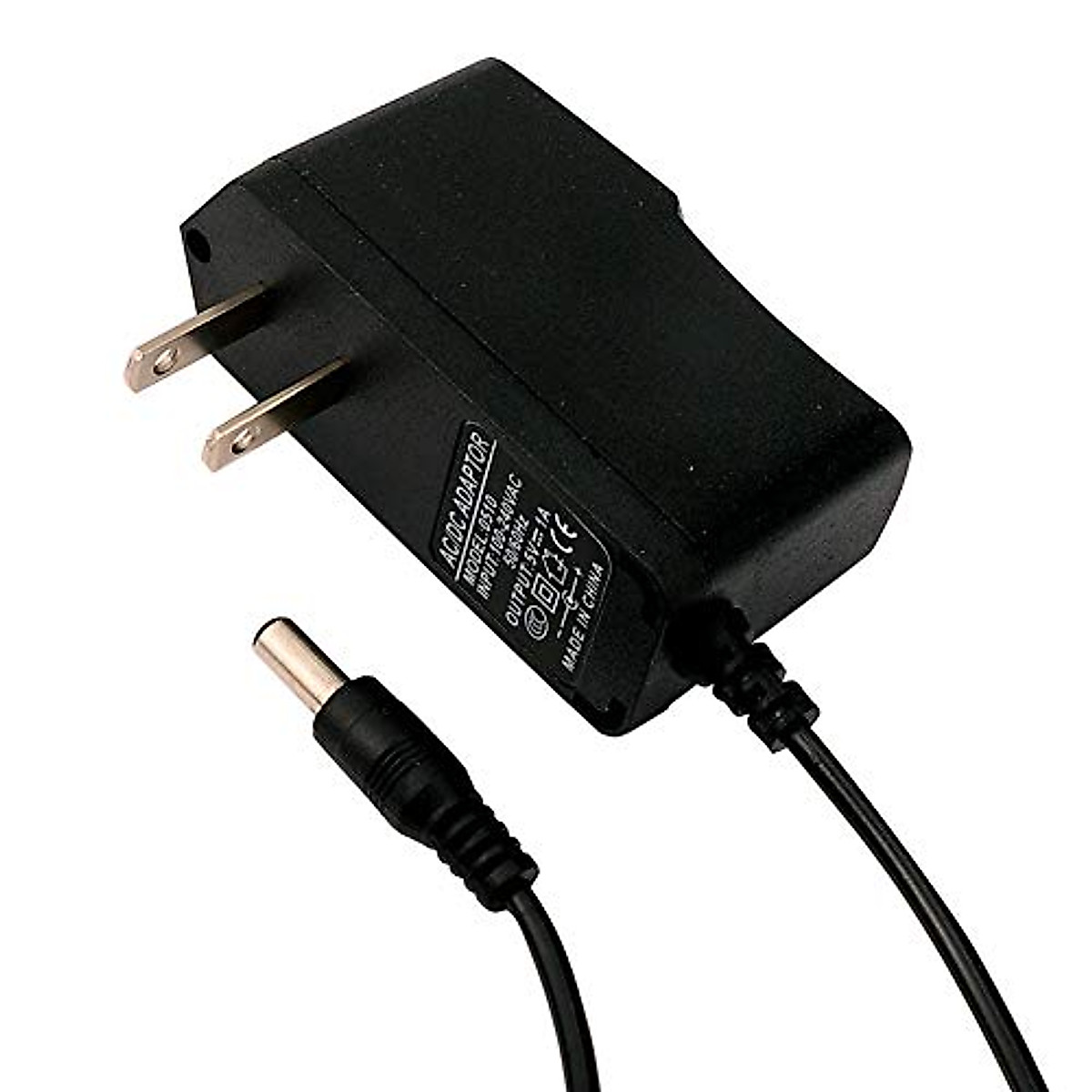 Inovat 5V 1A AC/DC Power Adapter Supply AC to DC Transformer Wall Plug Charger with 5.5x2.1 DC Jack for Routers, Receiver, Camera, LED Strip Lights (3 Feet)