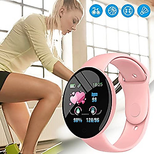 MORESEC Smart Watch, Waterproof Fitness Watch HD 1.44 Inch Upgraded Screen Compatible iOS Android Smart Watch with Heart Rate Sleep Monitoring Call Smart Bracelet
