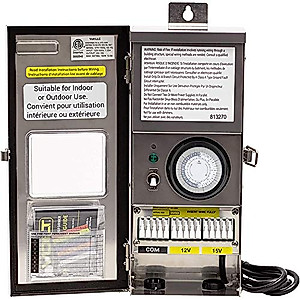 VOLT Fat Boy 12V Brass LED Outdoor Spotlight 6-Pack Kit (Bronze) with 150W Low Voltage Transformer