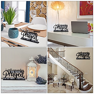 I Still Remember the Days I Prayed Sign Inspirational Table Blessed Signs Motivational Decor Farmhouse Table Home Centerpieces Faith Wooden Shelf Sign for Living Room Office (Classic Style)