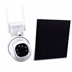 Dioche Security Cameras Wireless Outdoor Solar Battery Powered, 2K HD Image Wireless Waterproof Outdoor Security Camera with Night, PTZ Function
