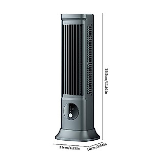 CUCUFA Household Tower Fans Tower Fan Portable Low-Noise Oscillating Tower Fan with 3 Wind Speeds USB Table Fans for Bedroom Living Room Office
