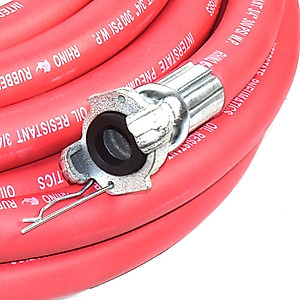 Interstate Pneumatics HJ19-050E Jack Hammer Red Rubber Hose 3/4 Inch x 50 Feet 300 PSI