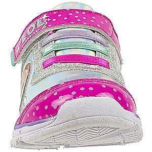 L.O.L. Surprise! Girls Sneakers, Light Up Tennis Shoe with Strap, MC Swag and Rocker, Pink, Girls Size 2