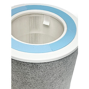 Nispira HC452 HP102 Replacement Filter For Shark NanoSeal Air Purifier HP102PET, HP100, HP105 HC450, HC451, HC455, UA455 3-in-1 True HEPA Activated Carbon Part HE1FKPET, 1 Pack