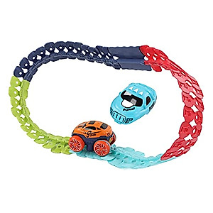 Race Track Playset Toy, Vehicle Track Playset Toy High Flexibility Free Twist for Home Use(92pcs)