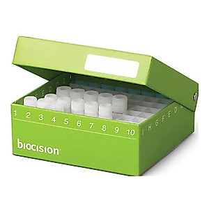 Biocision BCS-217P Purple TruCool Hinged CryoBox, LN2 Drain Holes (Pack of 5)