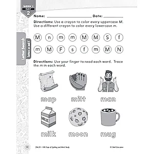 180 Days™: Reading, Vocabulary/Language for Kindergarten Practice Workbook for Classroom and Home, Cool and Fun Practice Created by Teachers (180 Days of Practice)