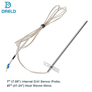 RTD Temperature Probe Sensor, Replacement for Traeger Digital Thermostat, Traeger Pellet Grills, Grill Oven