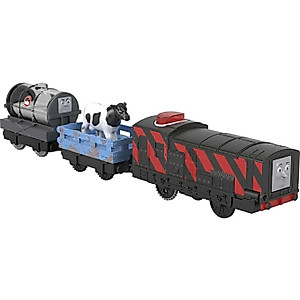 Thomas & Friends Motorized Toy Train Talking Diesel Engine with Sounds Phrases & Cow Cargo for Preschool Pretend Play Kids Ages 3+ Years