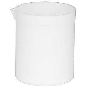Beaker, PTFE Beaker Acid and Alkali Resistant PTFE Beakers High Lubrication White Measuring Cup for Lab(50ml)