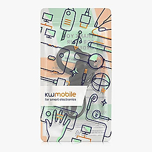kwmobile Strap Compatible with Google Pixel Buds Pro - Silicone Cord Holder for Wireless Earphones - Black