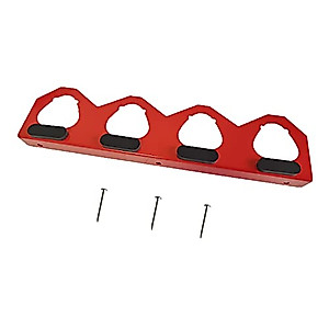 SKCMOX Metal Barttery Holders Fit for Milwaukee M12 12V Battery Red