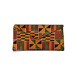 African Kente Print Clutch Purse Fabric Women Fashion Hand Bag for Women Hand Bag