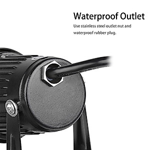 OurLeeme 5W LED Landscape Lights 12V LED Spot Lights Indoor Pathway Lights Outdoor Spotlight Waterproof for Driveway, Yard, Lawn, Flood, Outdoor Garden Lights (Warm White)