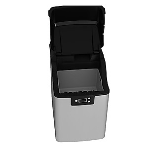 Ice Maker Countertop, Automatic 44 lbs/Day, with Soft Chewable Ice, Portable Machine Scoop, Self-Cleaning, One-Click Operation, for Home/Kitchen/Office/Party