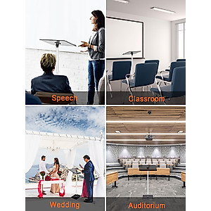 HODLBIT Acrylic Podium Stand, 23.6''X15.7'' Pulpits for Churches, Angle Adjustable, Large Modern Lecterns & Podiums for Classroom, Weddings, Concert, Professional Presentation Podiums, Easy Assembly…