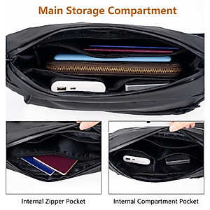 Carfany Expandable Crossbody Sling Bag Unisex Water Resistant Chest Shoulder Backpack Casual Daypack For Travel Outdoor