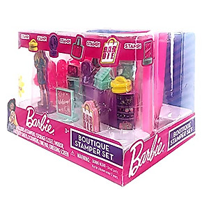 Barbie Boutique Stamp Set - Creative Stamps for Kids to Explore Imagination and Design, Kid-Friendly Stamp Kit for Arts and Crafts Fun, Featuring Fashionable Designs and More.