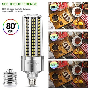 DragonLight 120W Commercial Grade Corn LED Light Bulb(400 Watt Metal Halide/HID/HPS Replacement) E26/E39 Large Mogul Base LED Lamp 5000K Daylight 14,400LM for High Bay Area Lighting