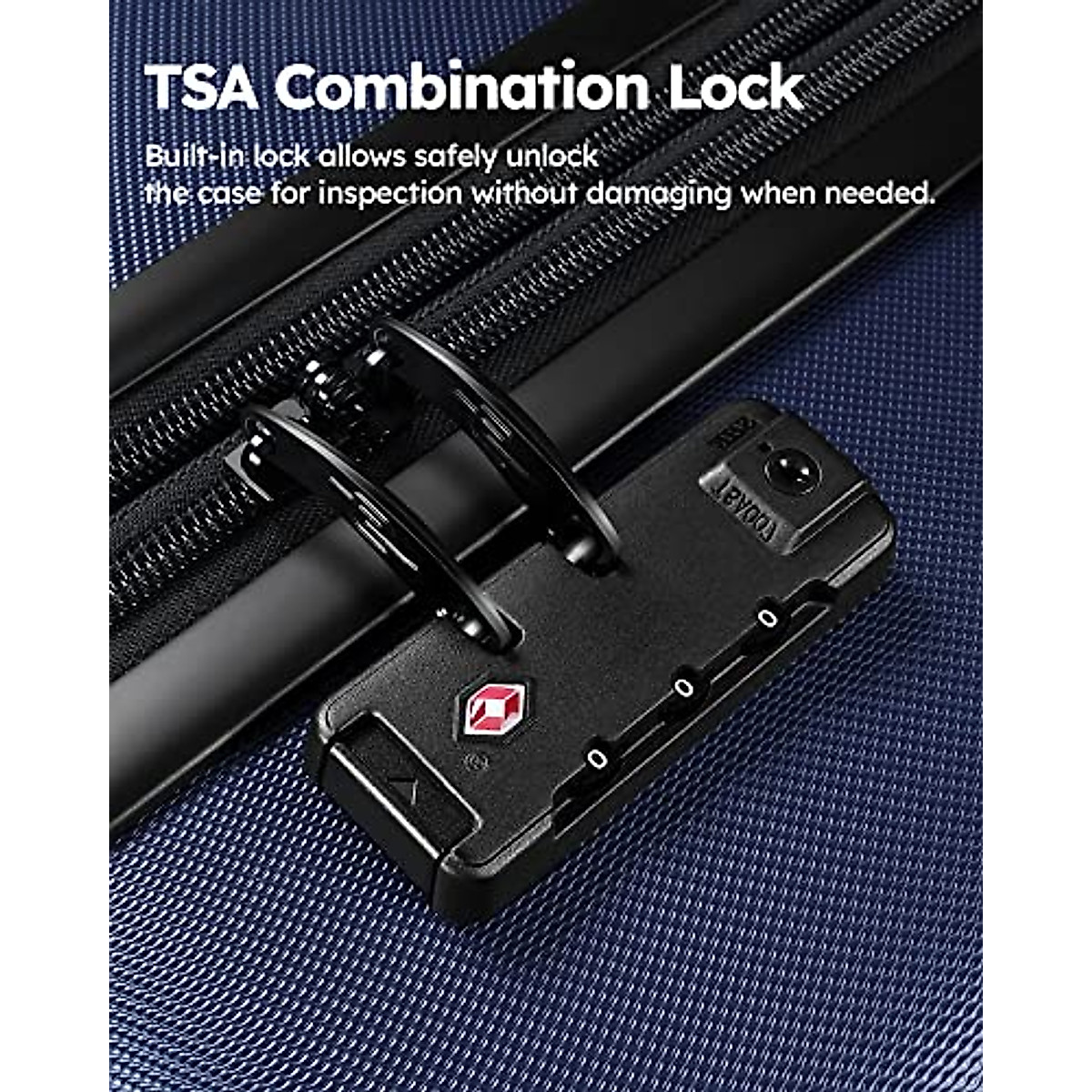 Hard Sided Luggage with Spinner Wheels,Expandable Suitcases with TSA Lock (20" Carry-on, Deep Blue)…