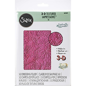 Sizzix 3-D Textured Impressions Embossing Folder, Multi Color