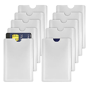 Ouligay 10PCS RFID Blocking Sleeves RFID Card Holder Credit Card Sleeves Set RFID Blocking RFID Identity Card Protector Sleeves RFID Blocking Card Sleeve RFID Blocking Rfid Credit Card Sleeve