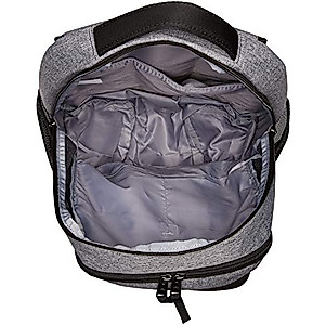 Under Armour Hustle 3.0 Backpack, Graphite Medium Heat (042)/Black, One Size Fits All