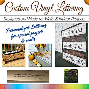 Rapid Vinyl Custom Vinyl Wall Lettering Decal Personalized Design and Create Your Own (Multiple Sizes, Fonts, & Colors) Indoor or Outdoor. Perfect for walls and special projects