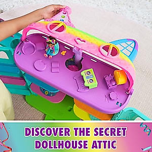 Gabby’s Dollhouse, Cakey’s Fruit Smoothie Balcony Playset, 8-Pcs with Toy Figures, Dollhouse Accessories & Sensory Play, Kids Toys for Girls & Boys 3+