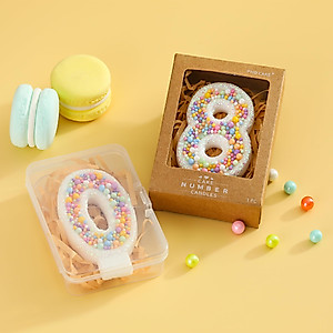 PHD CAKE 2.76 Inch Number 1 Macaron Birthday Candles, Macaron Themed Number Candles, Cake Number Candles, Party Celebration