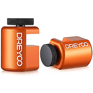Dreyoo Tall Stair Gauges for Framing Square Anodized Framing Square Attachments for Circular Saw Metal Stair Stringer Layout Tool for Carpentry Square Rafter Gauge Clamps and Marking Repetitive Angles