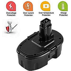 18V 3600mAh DC9096 Replacement for Dewalt 18V Battery, Compatible with Dewalt DC9098 DC9099 DW9099 DW9098 DW9095 Cordless Power Tools Batteries