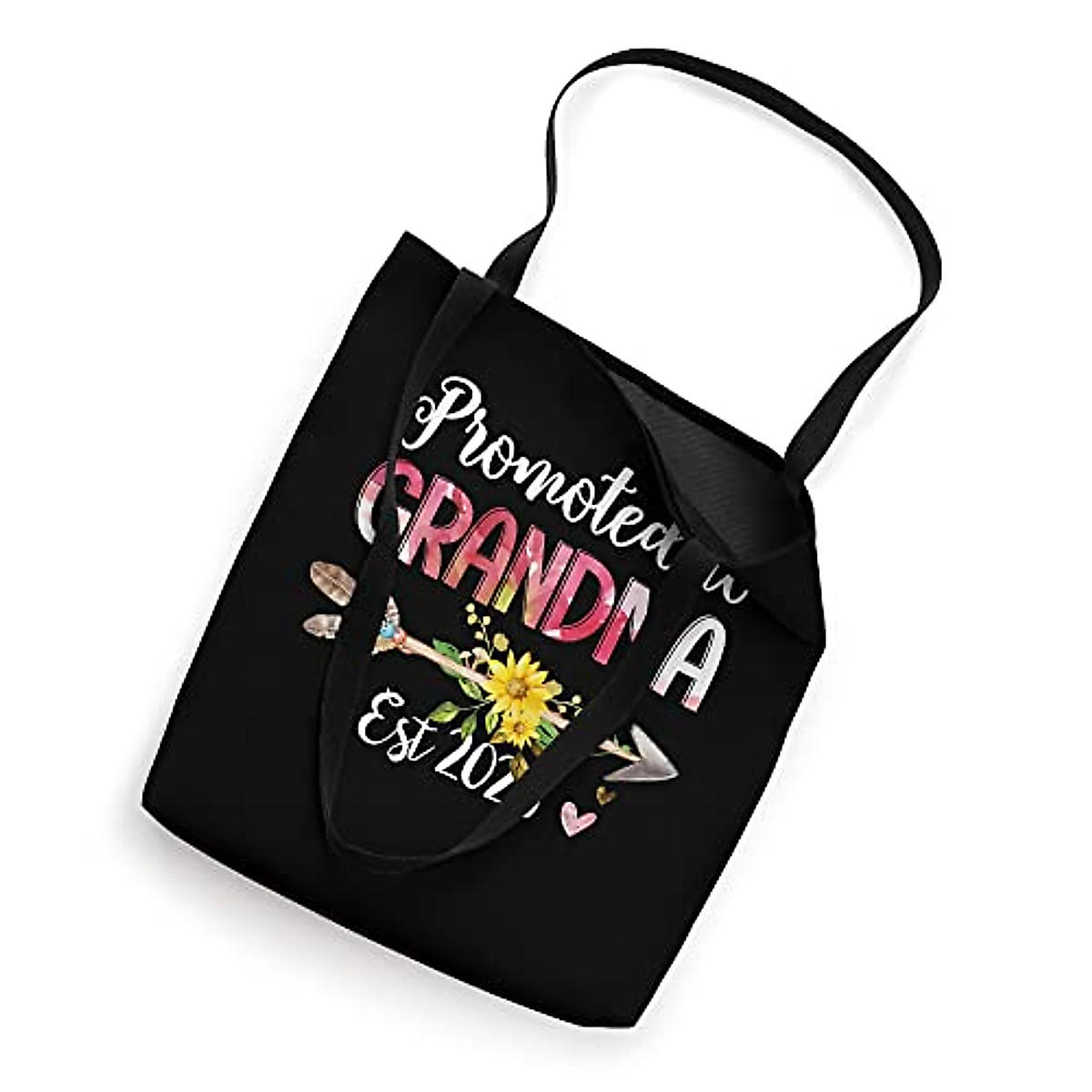 Promoted To Grandma Est 2023 Flower Shirt, Mother's Day Tote Bag
