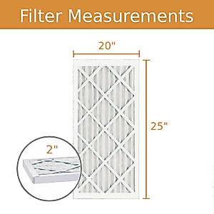 20"x25"x2" Xtreme Plus Air Guard Pleated Filter, MERV 8 (Pack of 3)