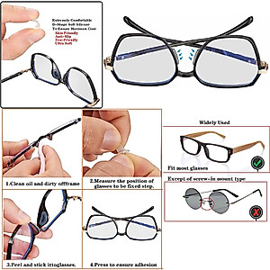 34PCS Eyeglasses Retainers Silicone Glasses Temple Holders Anti-slip Protectors Comfort Eyewear Spectacle Stay Put Glasses Stoppers Ear Grip Hooks… (Eyeglasses Retainers-34PCS)