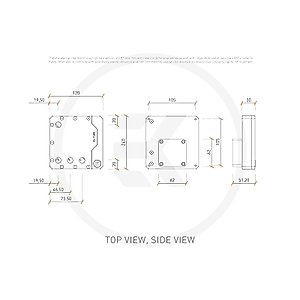 EKWB EK-Quantum Kinetic FLT 120 Pump/Reservoir Combo, DDC PWM, D-RGB, Plexi