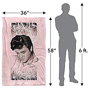 Elvis Presley Soft Lights Silky Touch Super Soft Throw Blanket 36" x 58"