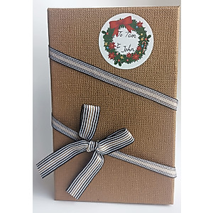 2 Inch 150 PCS Round Merry Christmas Stickers Xmas Present Labels Adhesive Decorative Envelope Seals Stickers for Cards Envelopes Boxes