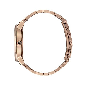 NIXON Kensington A099 - Rose Gold/Olive Sunray - 50m Water Resistant Women's Analog Classic Watch (37mm Watch Face, 16mm Stainless Steel Band)