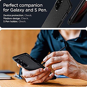 Spigen Liquid Air P Designed for Galaxy S21 Ultra Case (2021) - Matte Black