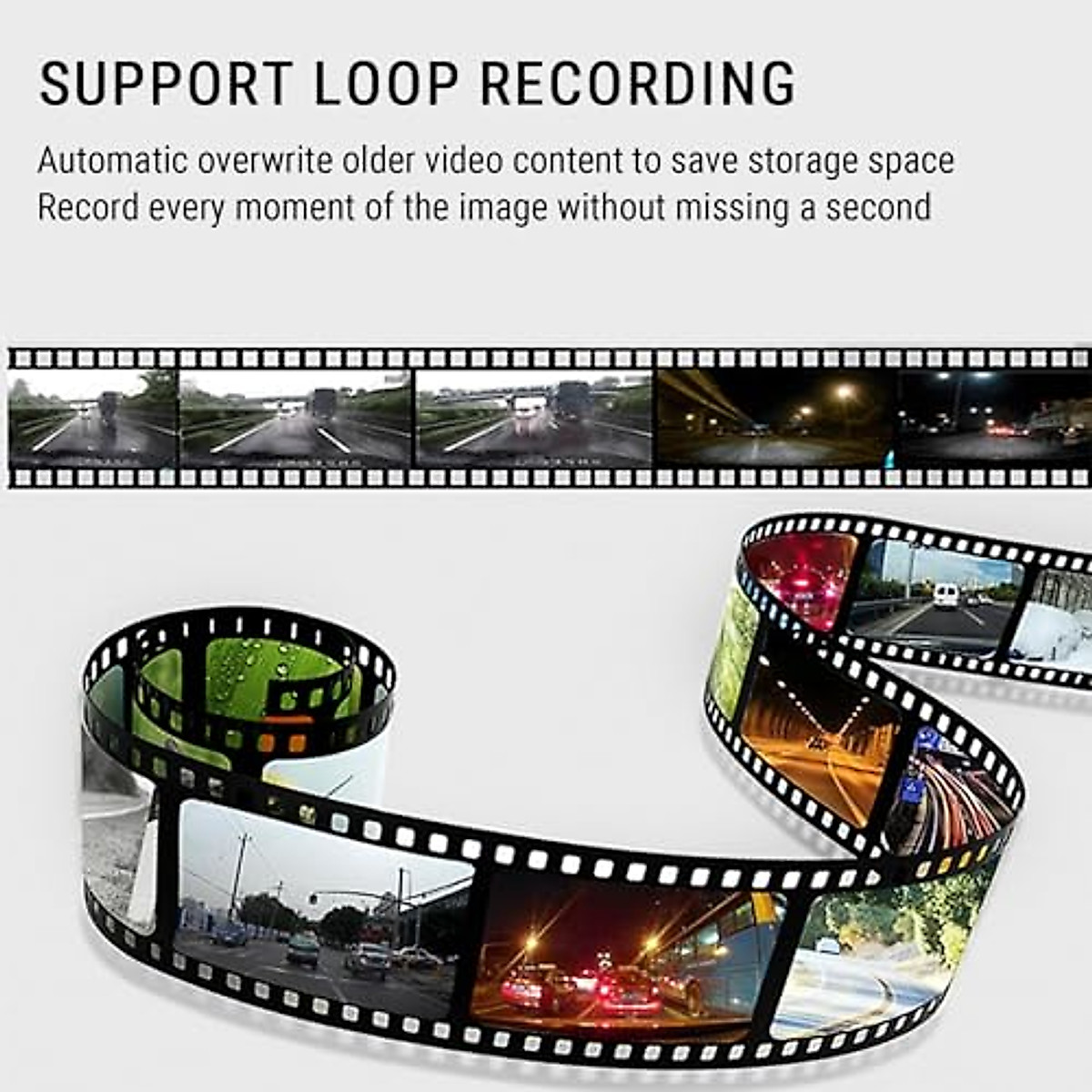 Dual HD Cameras for Car - Capture Front and Interior Views, High Definition Dual-Camera Dash Cam - Record Inside and Outside Your Car, Car Dash Cam with Dual Cameras, HD Recording, Front and Interior