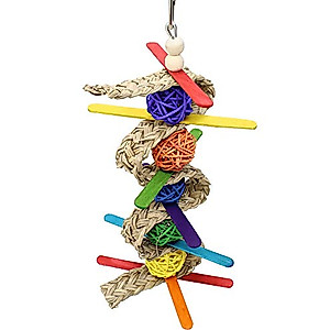 00156 Chewballishous Bonka Bird Toys Vine Palm Wood Chew Colorful Parrot Quaker Parrotlet Budgie