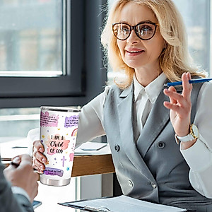 WIPI Christian Tumblers for Women With Sayings, Inspirational Gifts for Women Men Friends Family and Loved Ones, Bible Verse Tumbler 20 Oz, Christian Easter Gifts for Kids and Adult