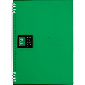 Kingjim 9856TTE TEFRENU Ring Notebook, A4, Green